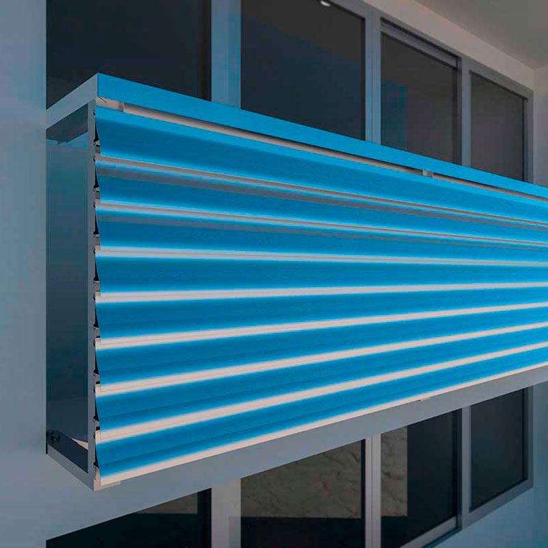 Louvers sistema ondulado. louvers de aluminio en Panamá - Kefren