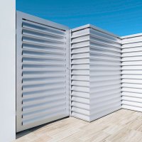 louvers wavy system. Modern aluminum louvers in Panama- Kefren