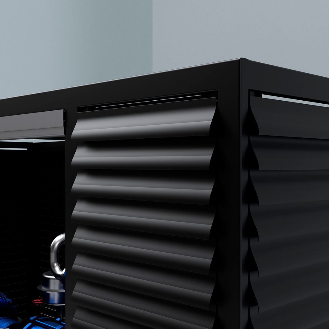 Louvers sistema ondulado. louvers de aluminio en Panamá - Kefren